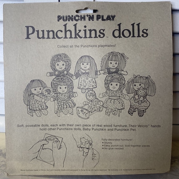 Punchkins | Toys | Vintage 982 Punch N Play Punchkins Paula Punchkin ...